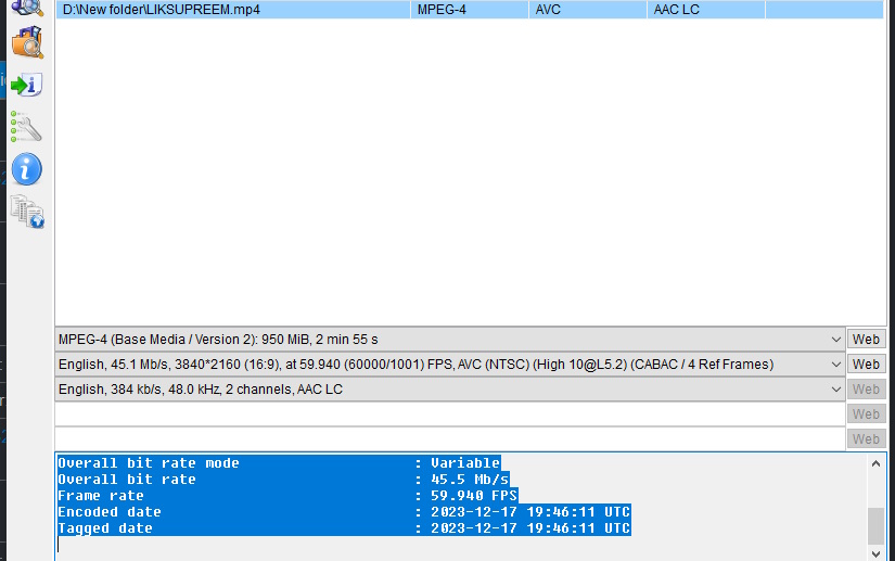 Problem with exporting in h265/AV1 HEVC/NVENC UHD 4k60 | LWKS Forum