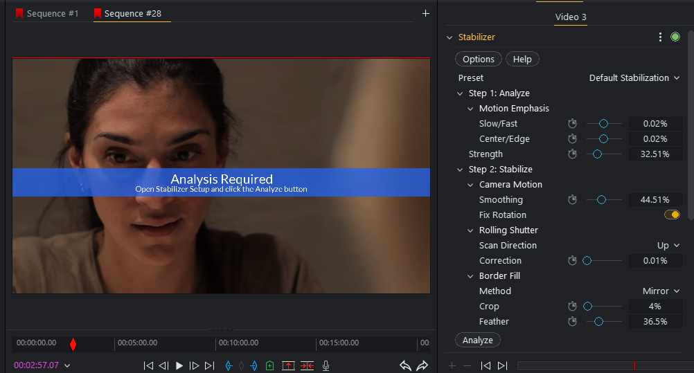 Video stabilization inside Lightworks | LWKS Forum